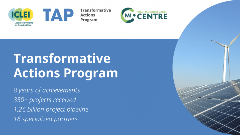 The 2023 TAP Call is now open! – ICLEI – SEAS