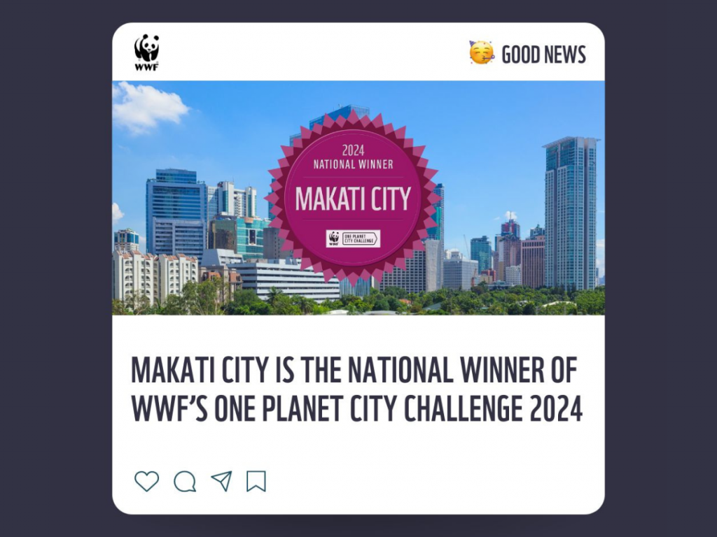 Makati City is national winner of WWF One Planet City Challenge – ICLEI ...
