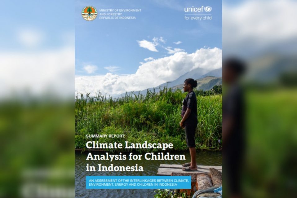 Indonesian Ministry and UNICEF Indonesia share 2023 Climate Landscape ...